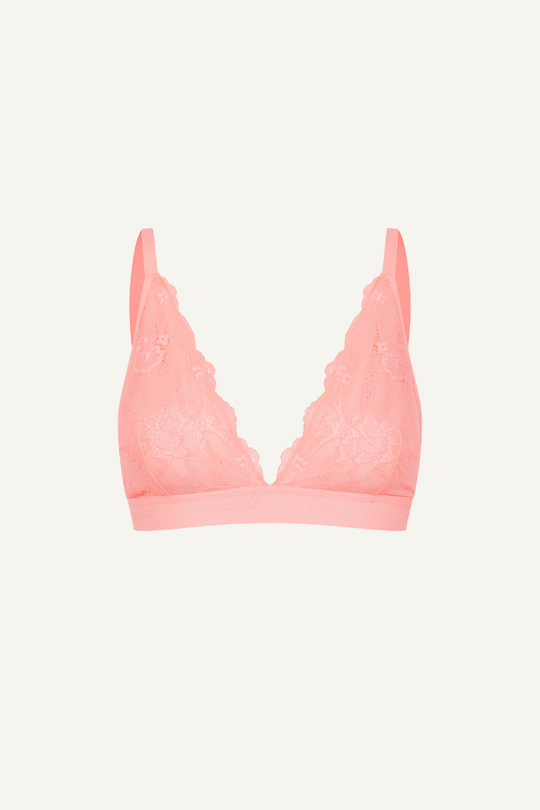 The One Signature Lace High Support Bra - Coral - 34 / G-GG - Lemonade ...