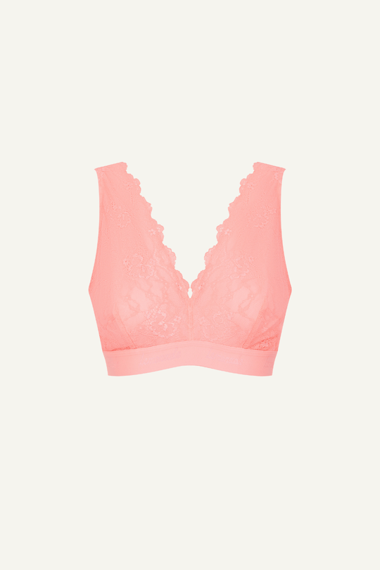 The One Signature Lace High Support Bra - Coral - 34 / G-GG - Lemonade ...